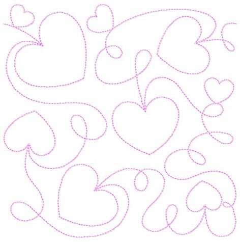 Girl Continuous Line Quilting Set Designs Products SWAK Embroidery