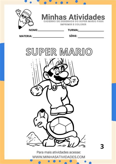 Atividades Para Pintar Mario E Luigi