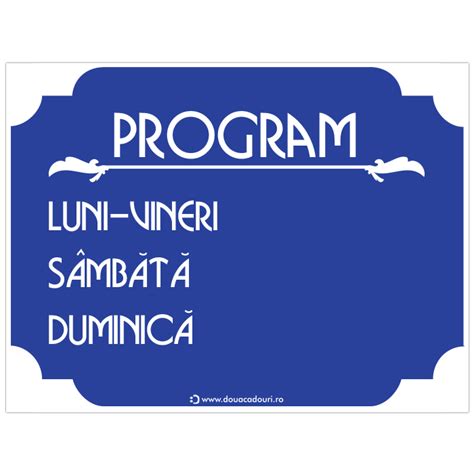 Program De Lucru Orar Retro