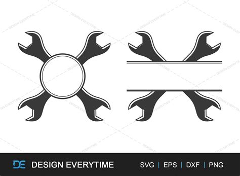 Spanner Vector Monogram Svg Spanner Svg Graphic By Designeverytime