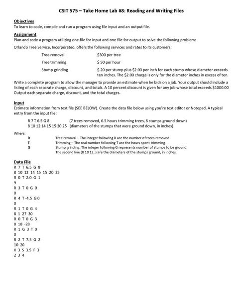 solved csit 575 take home lab 8 reading and writing