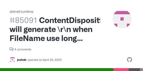 contentdisposition tostring will generate r n when filename use long