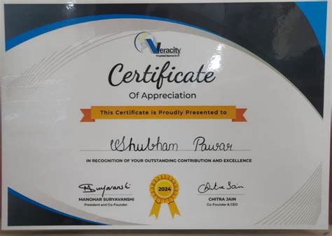 Shubham Pawar On Linkedin Veracity Teamwork Gratitude Careergrowth Recognition Teamqi