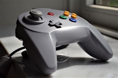 controller for n64 4 colors with modern layout new etsy uk