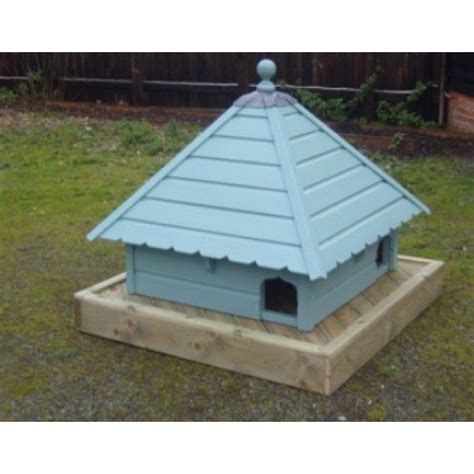 Large Square Floating Duck House Waterfowl Nesting Box For Pond Or