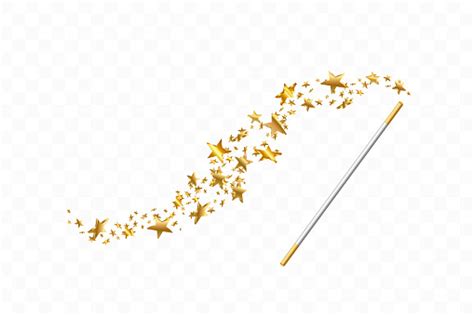 투명한 배경에 3d 별과 매직 지팡이 금 먼지의 흔적 매직 추상적 배경이 격리되었습니다 기적과 마법 벡터 그림입니다 공주에 대한 스톡 벡터 아트 및 기타 이미지 Istock