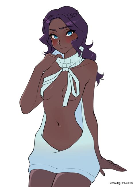 Rule 34 1girls Blue Eyes Blush Condylonucla Dark Skinned Female Dark