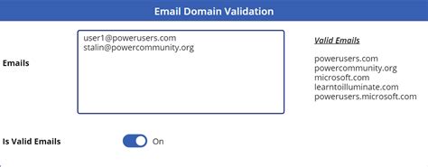 Validate Emails From Specific Domains