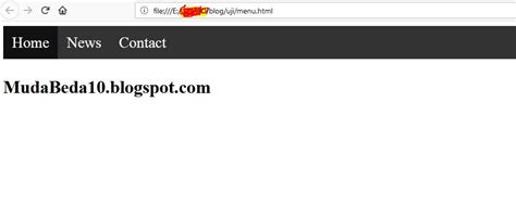 Membuat Menu Navigasi Dengan CSS MudaBeda