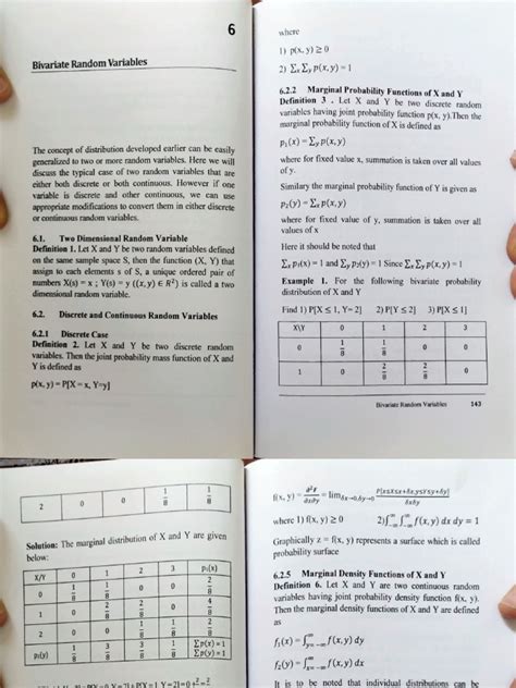 6 Bivariate Random Variables Pdf Probability Distribution