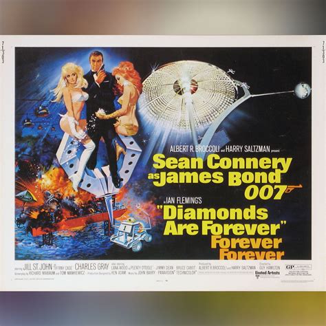 Diamonds Are Forever Poster Diamonds Are Forever 1971 James Bond Uk