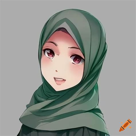 Anime Character Of A Girl Wearing A Hijab On Craiyon