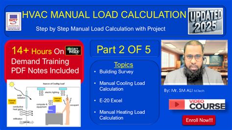 Hvac Manual Load Calculation Comprehensive Course