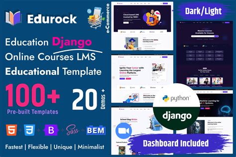 Edurock Django Education Bootstrap 5 Template