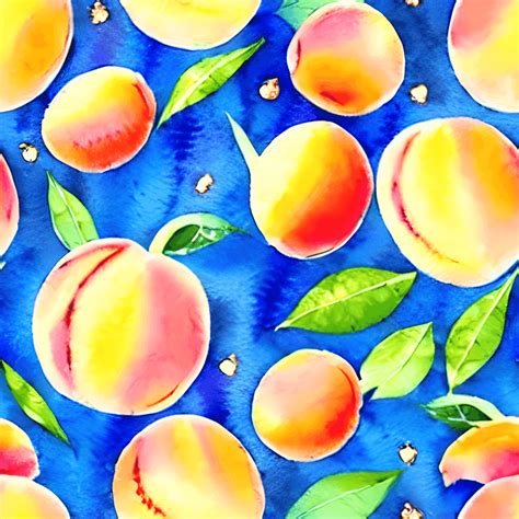Peach Pattern · Creative Fabrica
