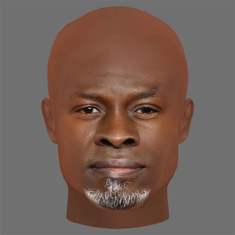 Djimon Hounsou Head Low Poly Head For Game 3d Model By Nammichael