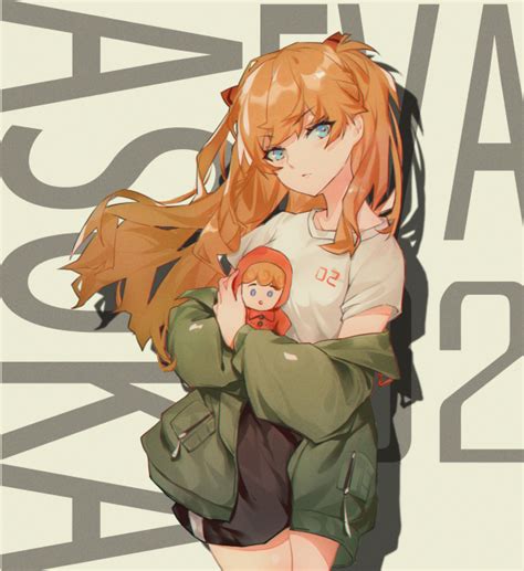 배경 화면 마키나미 마리 일러스트 리우스 아스카 랭글리 소류 애니메이션 소녀들 긴 머리 돌연변이 빨간 머리 갈색 머리의 Rebuild Of