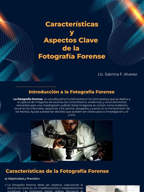 Fotografía Forense Características Y Aspectos Pdf