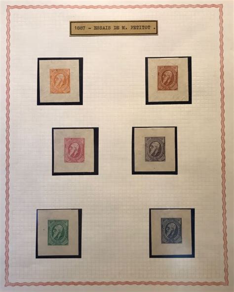 Belgium 1887 Issue Leopold Ii Colour Proofs Proposal Catawiki