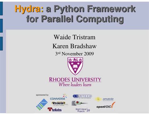 Ppt Hydra A Python Framework A Python Framework Hydra For