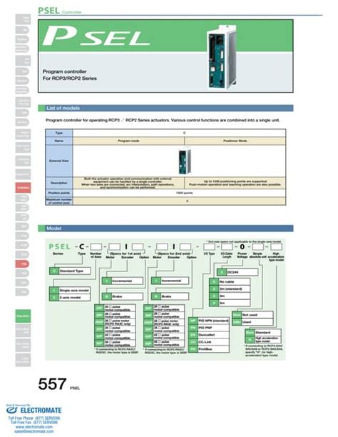 Iai Acon Controller Specsheet Pdf