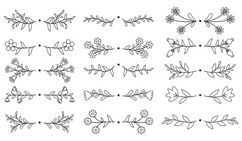 Floral Hand Drawn Border Wedding Card Design Element Vector Art At Vecteezy