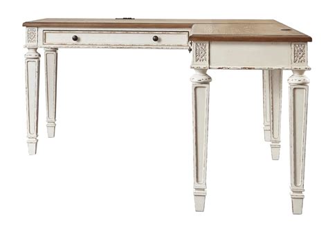 Realyn Home Office Desk With Return Ivan Smith Furniture