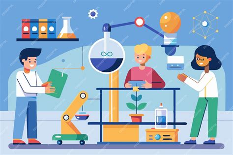 Premium Vector Physics Lab Exploring Fluid Dynamics And Hydraulics Vector Illustration