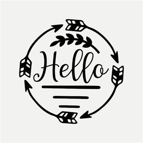 Premium Vector Hello