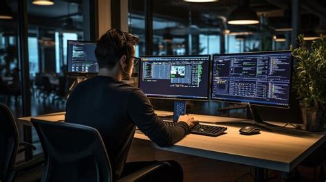 Ai Generated Software Engineer And Software Developer Coding In A Nice