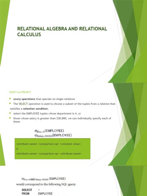 Dbms Module 2 Part2 Pdf Relational Model Applied Mathematics