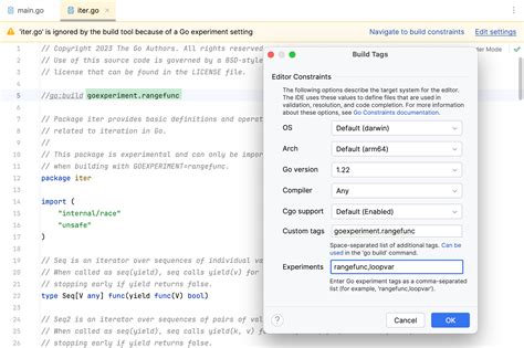 Build Constraints And Vendoring Goland Documentation