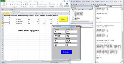Entwicklung Von Programmen In Excel Excel VBA Programmierung Lager Personal Datenbank Spiele