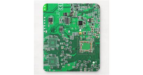 Computer Geek Circuit Board Green Mouse Pad Zazzle