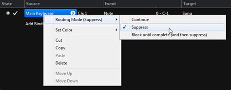 Suppressing And Blocking Bindings