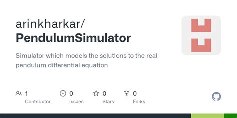 Github Kalix Zpendulumsimulator Simulator Which Models The