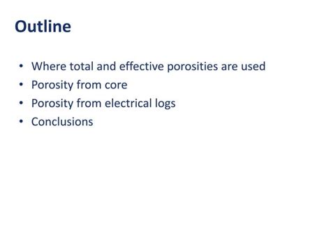 Total Or Effective Porosity Pptx