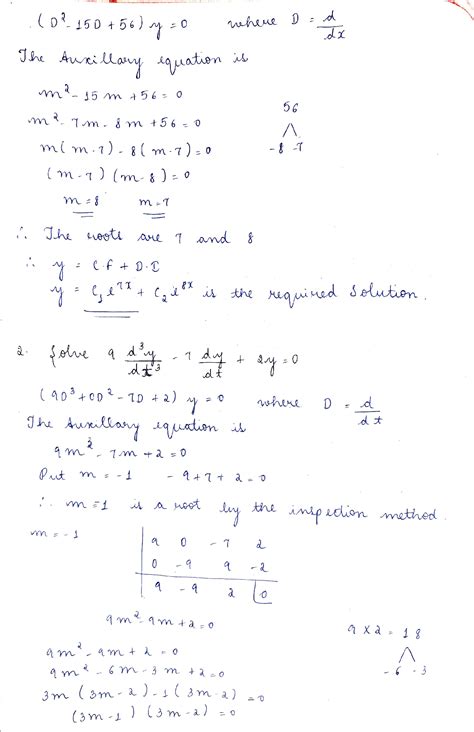SOLUTION Module Differential Equations Studypool