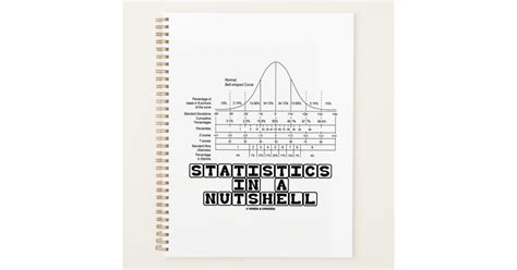 Statistics In A Nutshell Stats Cheat Sheet Planner Zazzle