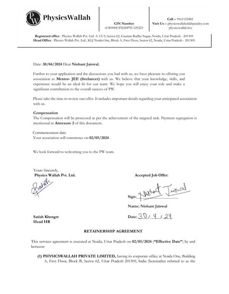 physicswallah academicmentor campusambassador nishant jaiswal