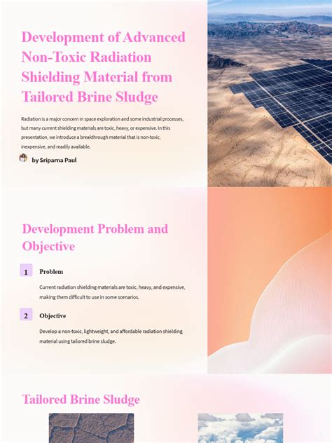 Development Of Advanced Non Toxic Radiation Shielding Material From