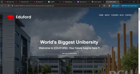 Aboubacar Traore On Linkedin Coding Of A School Website 🎓 The