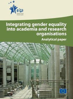 Integrating Gender Equality Into Academia And Research Organisations Analytical Paper