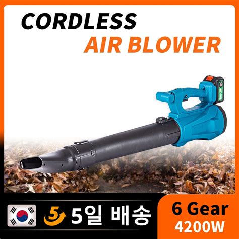 고압 산업용 송풍기 배터리 눈 날리는 그을음 송풍기 먼지 제거제 연소 잎 송풍기 마키타 배터리용 4200w