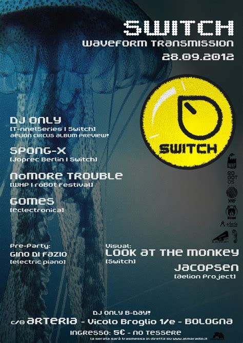 Switch Waveform Transmission Electronic Music Pre Party Switch