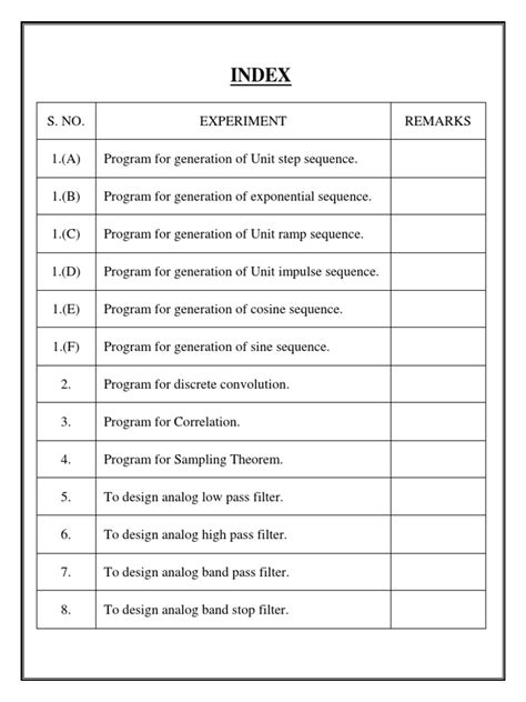 Dsp Practical File Pdf Digital Signal Processing Filter Signal Processing