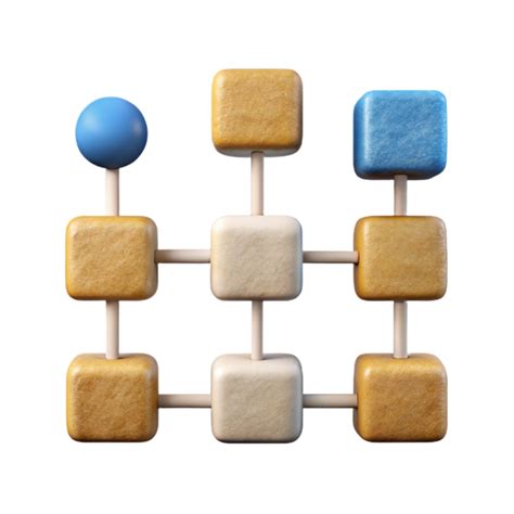 Dramatic Contemporary Complex Algorithm Flowchart Cutout Element