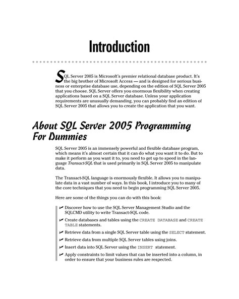 for dummies microsoft sql server 2005 programming for dummies apr 2007 pdf