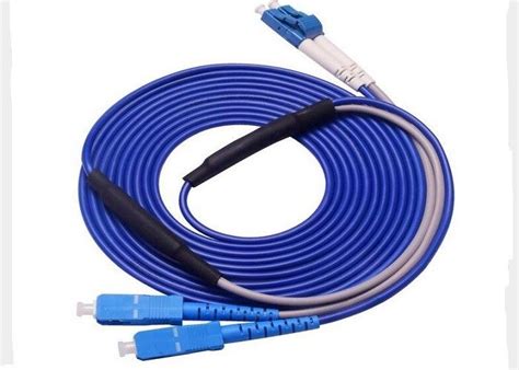 SC UPC LC UPC Fiber Optic Patch Cord 3M SM Fiber Optic Duplex Cable For FTTH