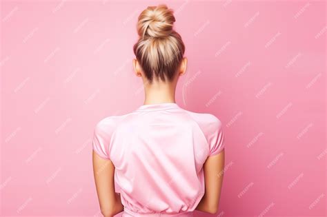 Premium Photo Beautiful High Ponytail Hair Style